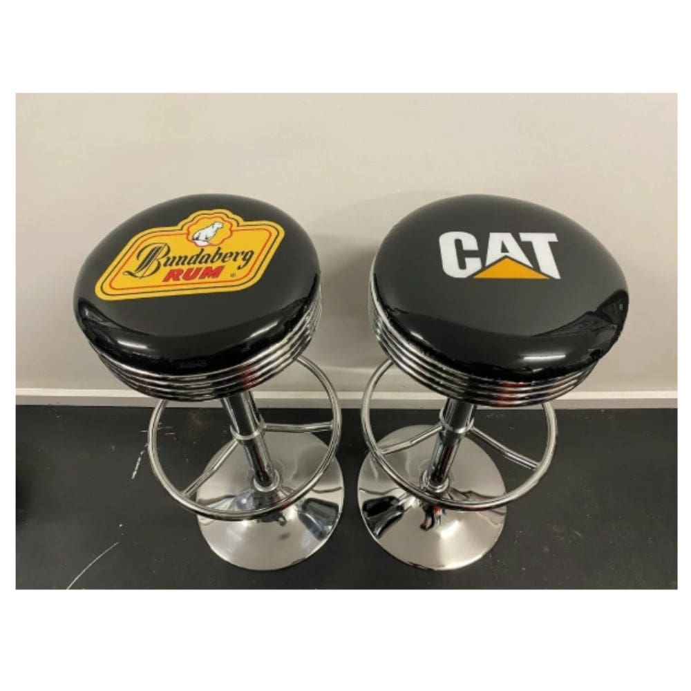 Bundaberg Rum & Caterpillar Bar Stools — The Modern Cave Australia