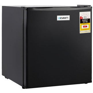 Devanti 48L Portable Black Mini Bar Fridge — The Modern Cave Australia