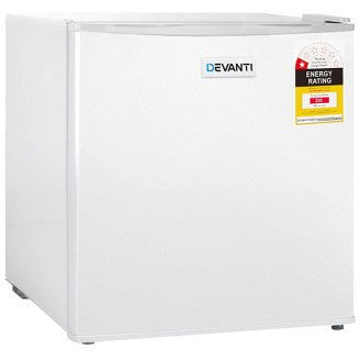Devanti 48L Portable White Mini Bar Fridge — The Modern Cave Australia