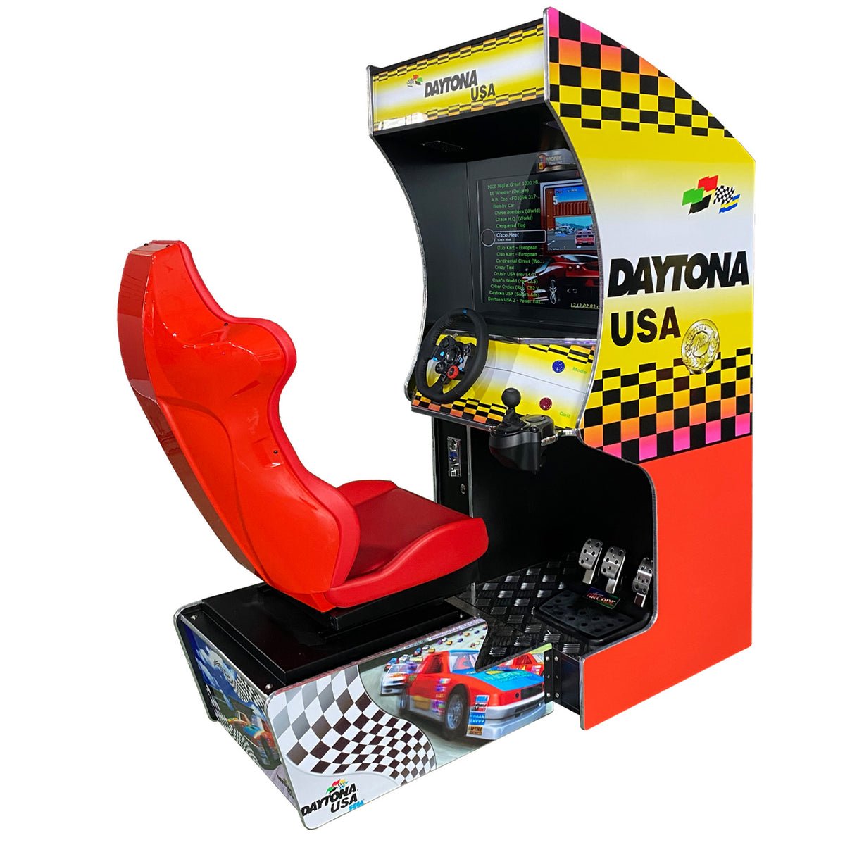 Daytona USA Arcade Racing Machine With Gearstick — The Modern Cave ...