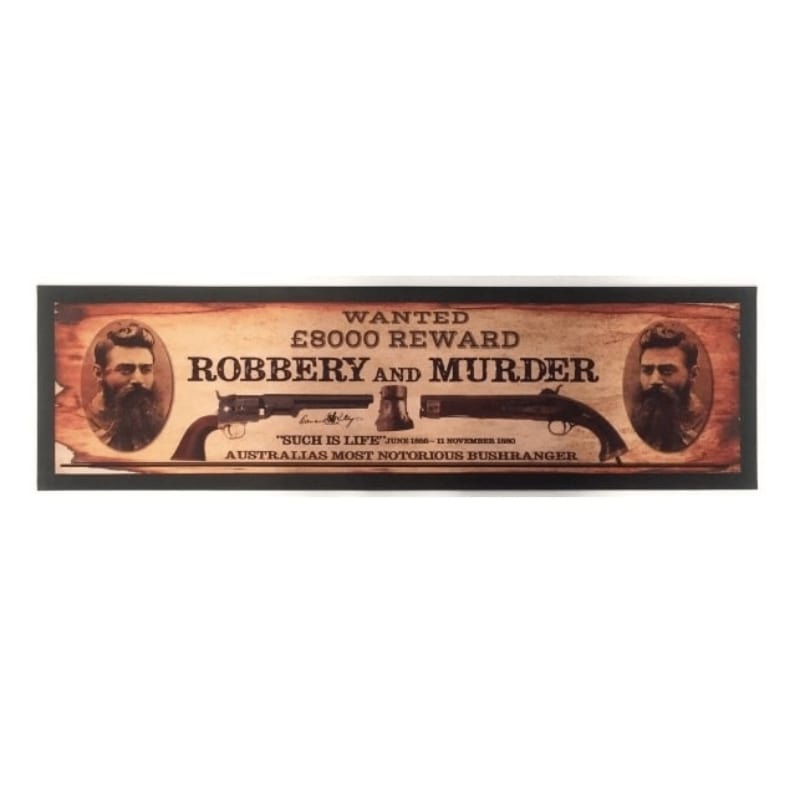 Ned Kelly Premium Rubber Backed Bar Runner — The Modern Cave Australia